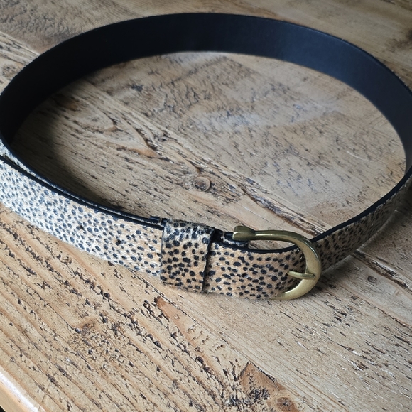 Accessories | Leopard Print Womens Belt With Gold Buckle | Poshmark